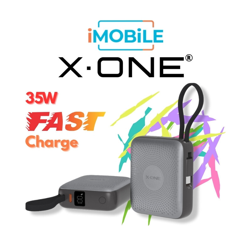 X.One NanoGo 35W Power Bank [10K mAh] [1 Port + USB-C Cable]