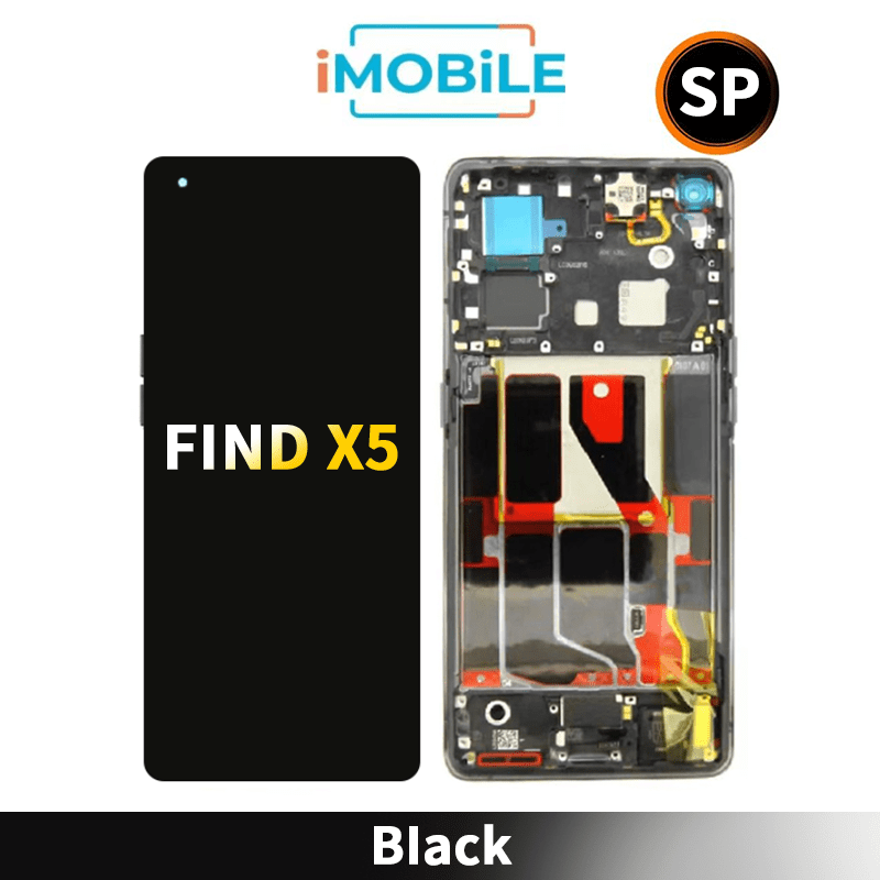 Oppo CPH2307 Find X5 LCD Display / Screen + Touch - Black [Service Pack ...