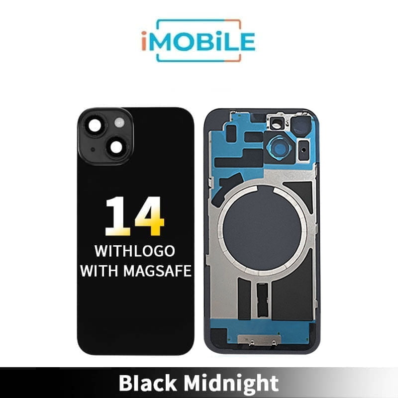 iPhone 14 Compatible Back Cover Glass Assembly With MagSafe [Midnight]