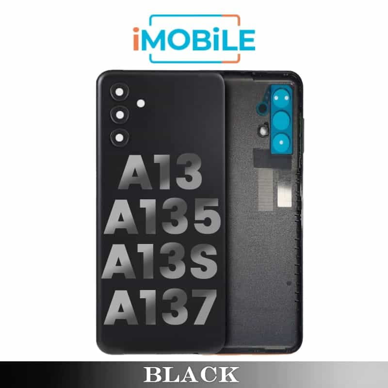 Samsung Galaxy A13 A135 / A13S A137 Back Cover with Camera Lens [Black]