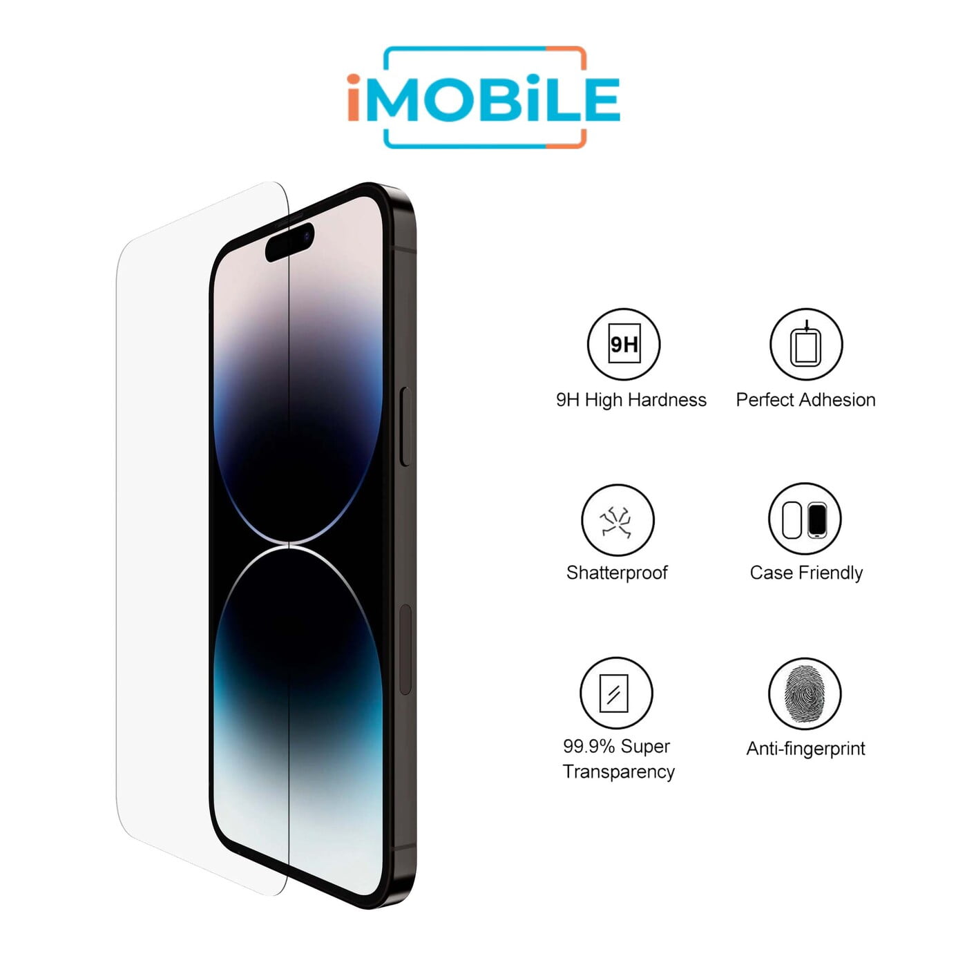 2D Tempered Glass, iPhone 15 Pro