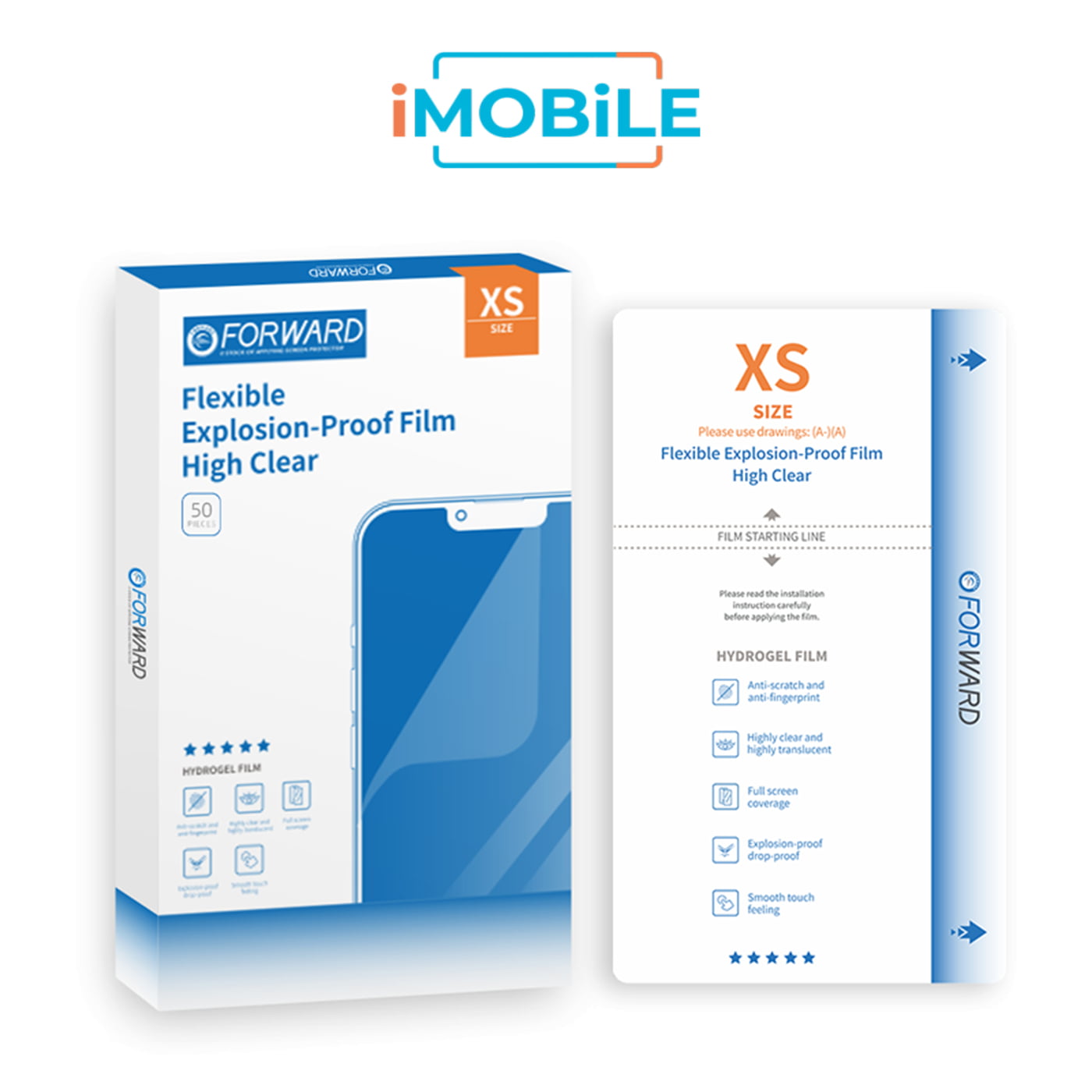 FORWARD [Explosion-Proof] 7" High Clear Mobile Phone Hydrogel Film for ...