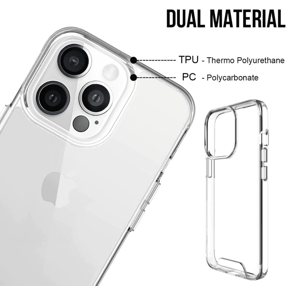 Space Clear Shock Protective Case, iPhone 7/8