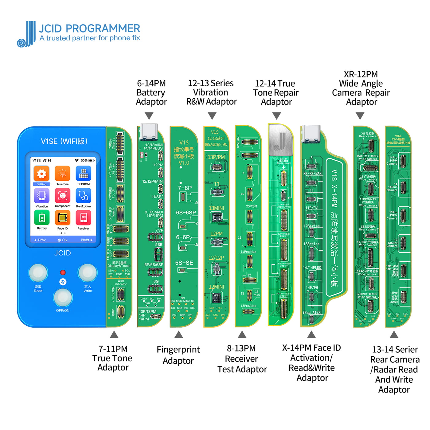 JCID V1SE 6-IN-1 Mobile Phone Programmer Set